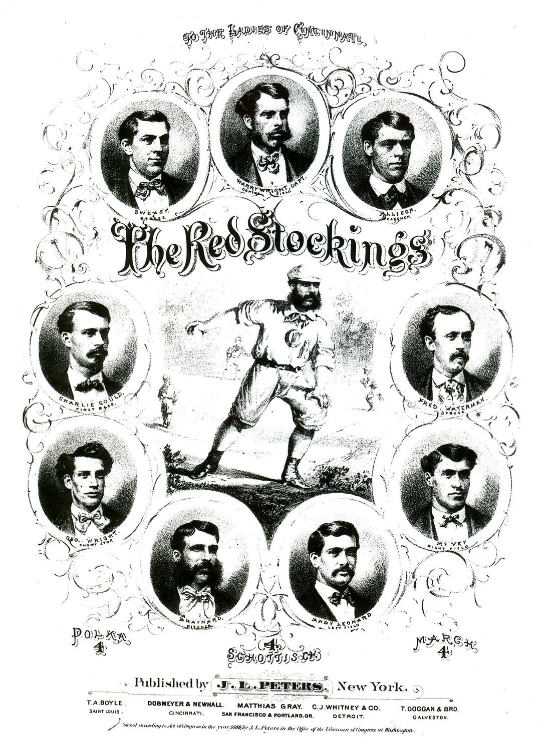 Trips by the 1869 Cincinnati team made the game famous | Baseball Hall ...