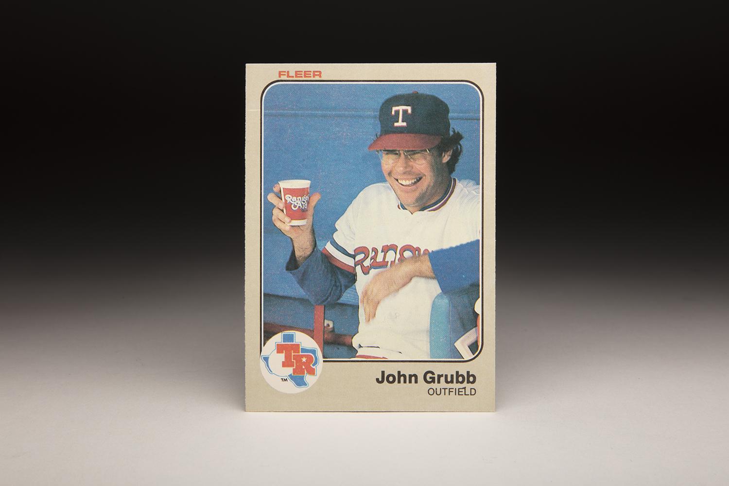 #CardCorner: 1983 Fleer Johnny Grubb | Baseball Hall of Fame