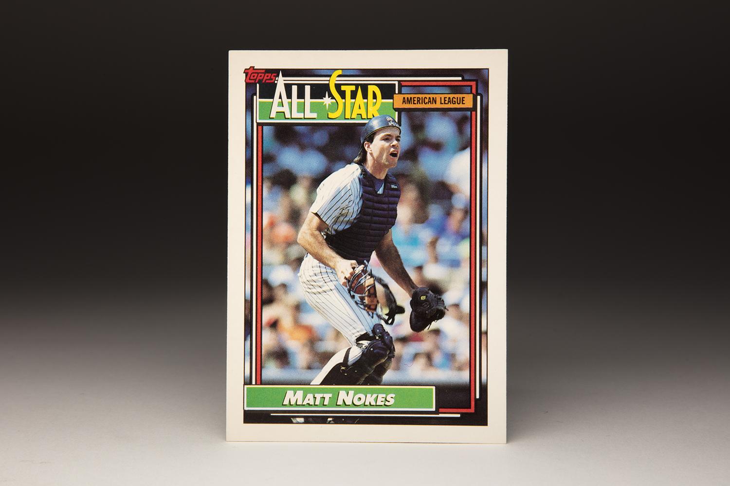 #CardCorner: 1992 Topps Matt Nokes | Baseball Hall of Fame
