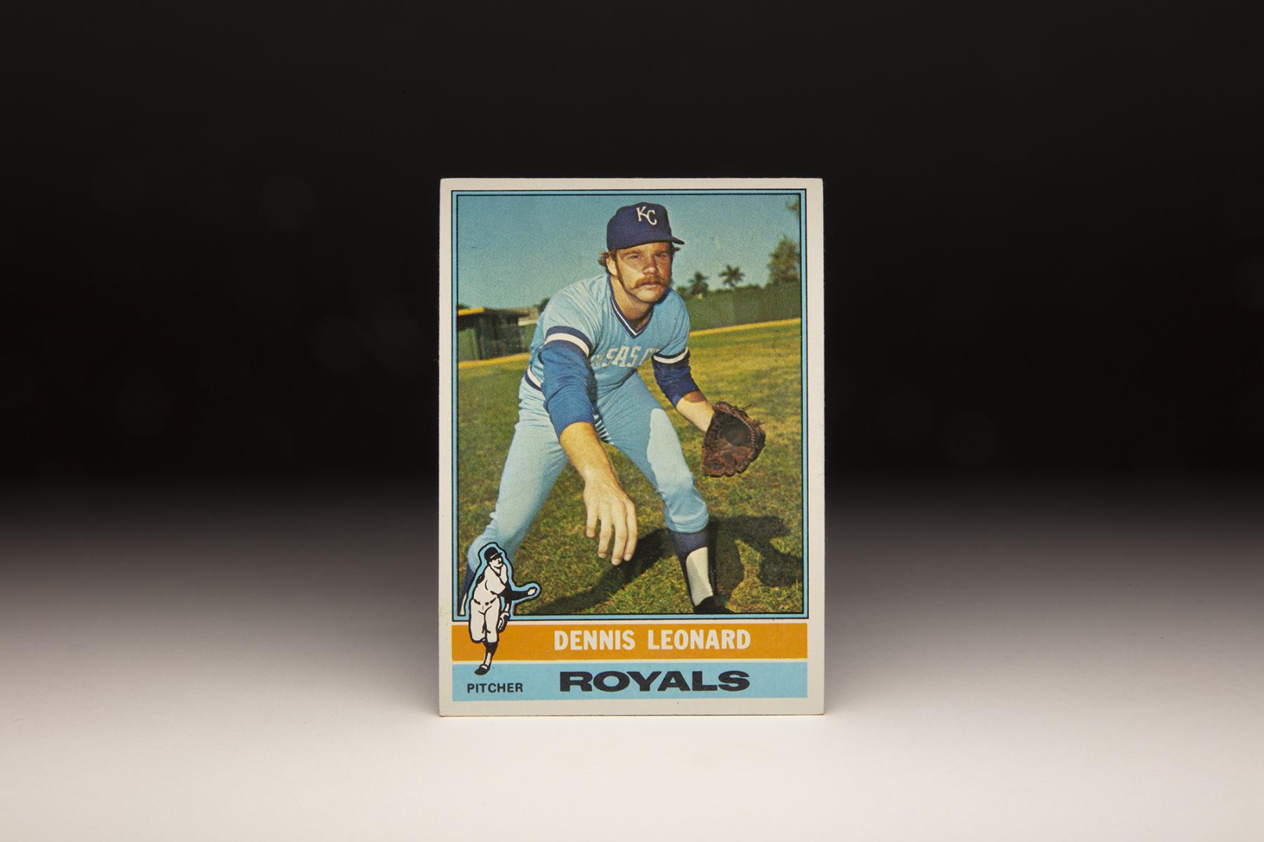 #cardcorner: 1976 Topps Dennis Leonard | Baseball Hall Of Fame