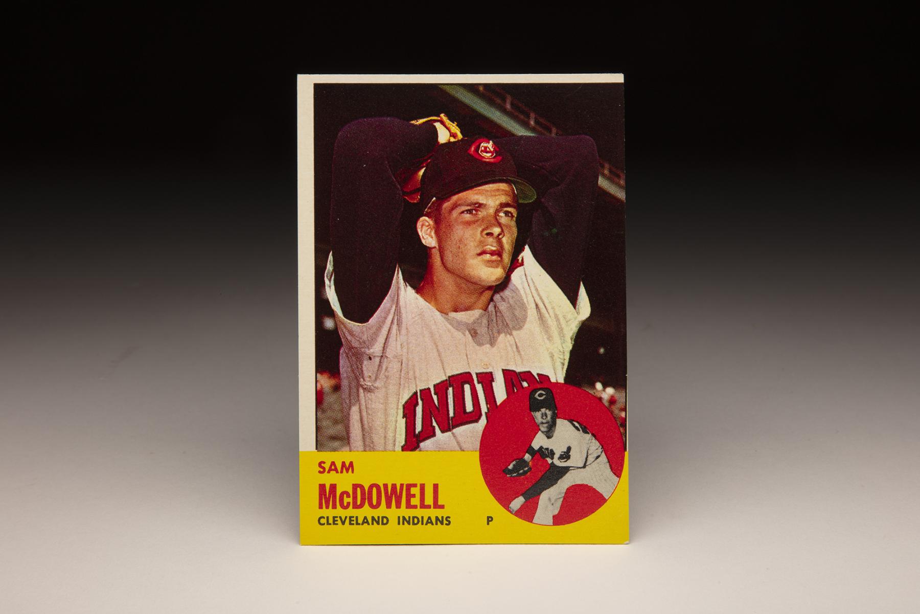 #CardCorner: 1963 Topps Sam McDowell | Baseball Hall of Fame