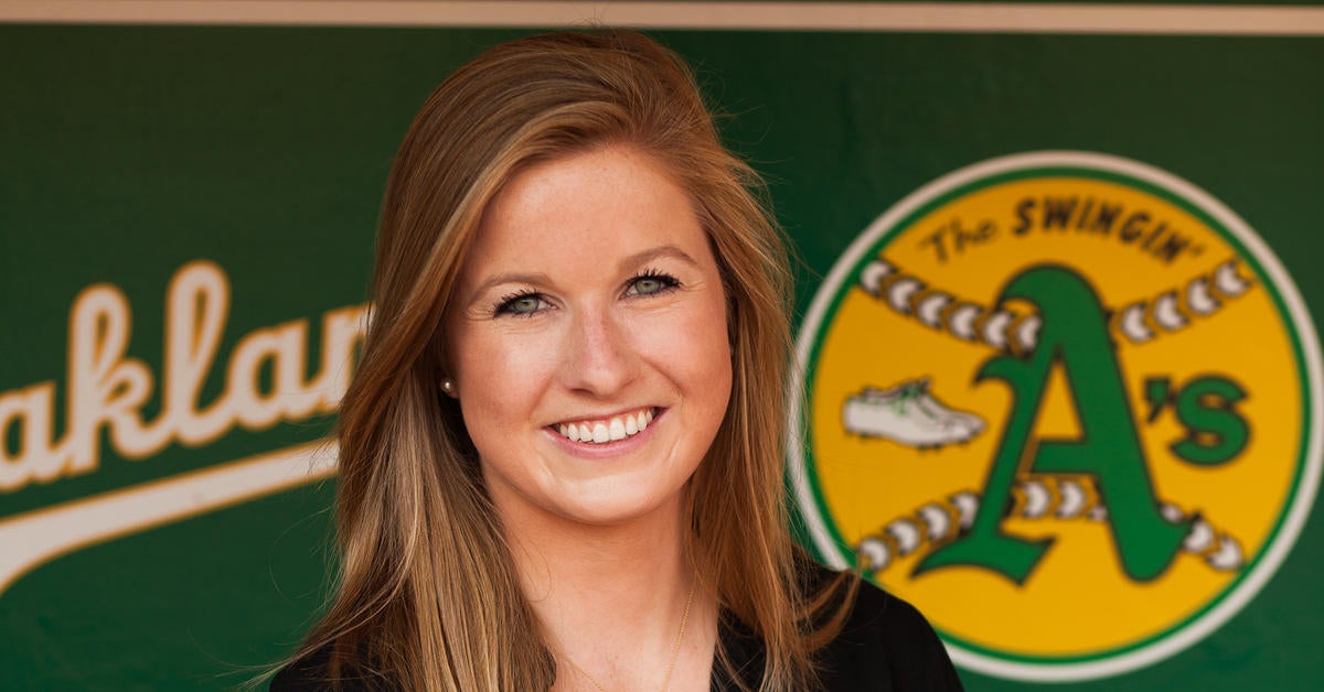 A’s executive Haley Alvarez began career journey at Hall | Baseball ...