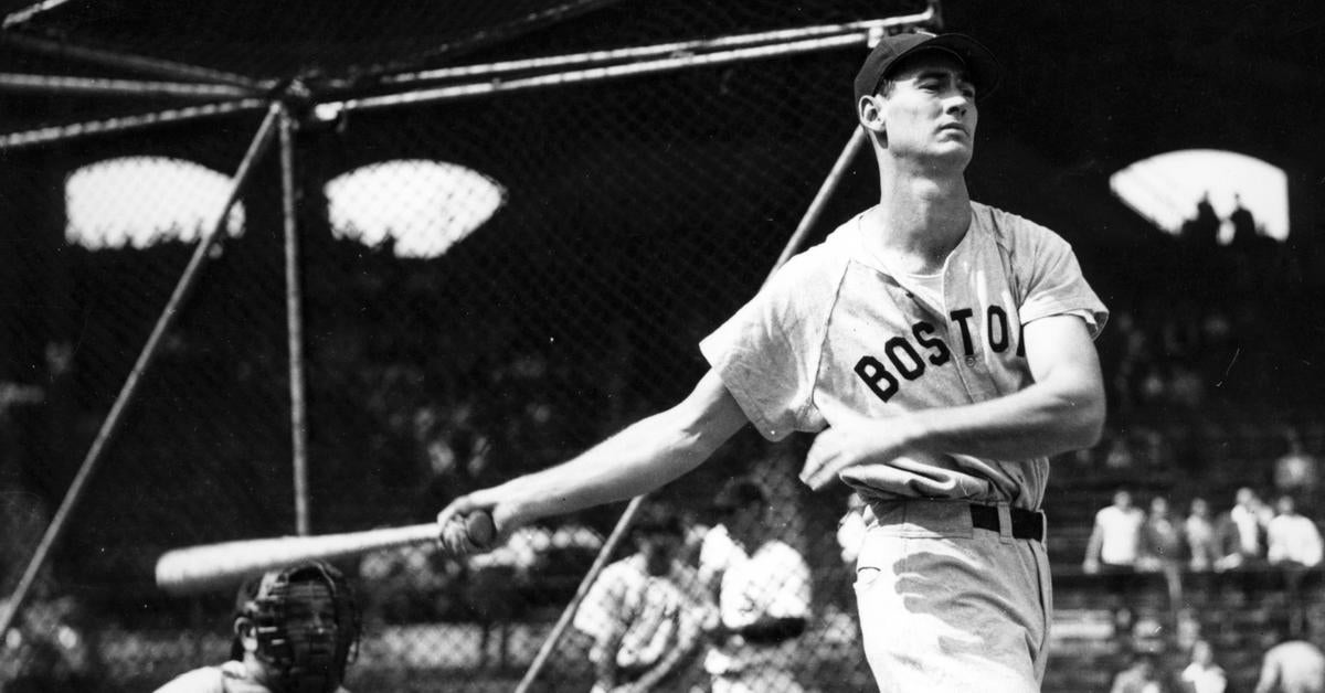 Williams sets mark with second three-homer game of 1957 | Baseball Hall ...