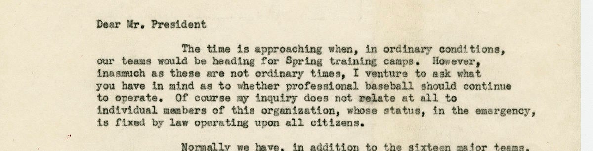 #Shortstops: Commissioner Landis’ letter sparked a historic response ...
